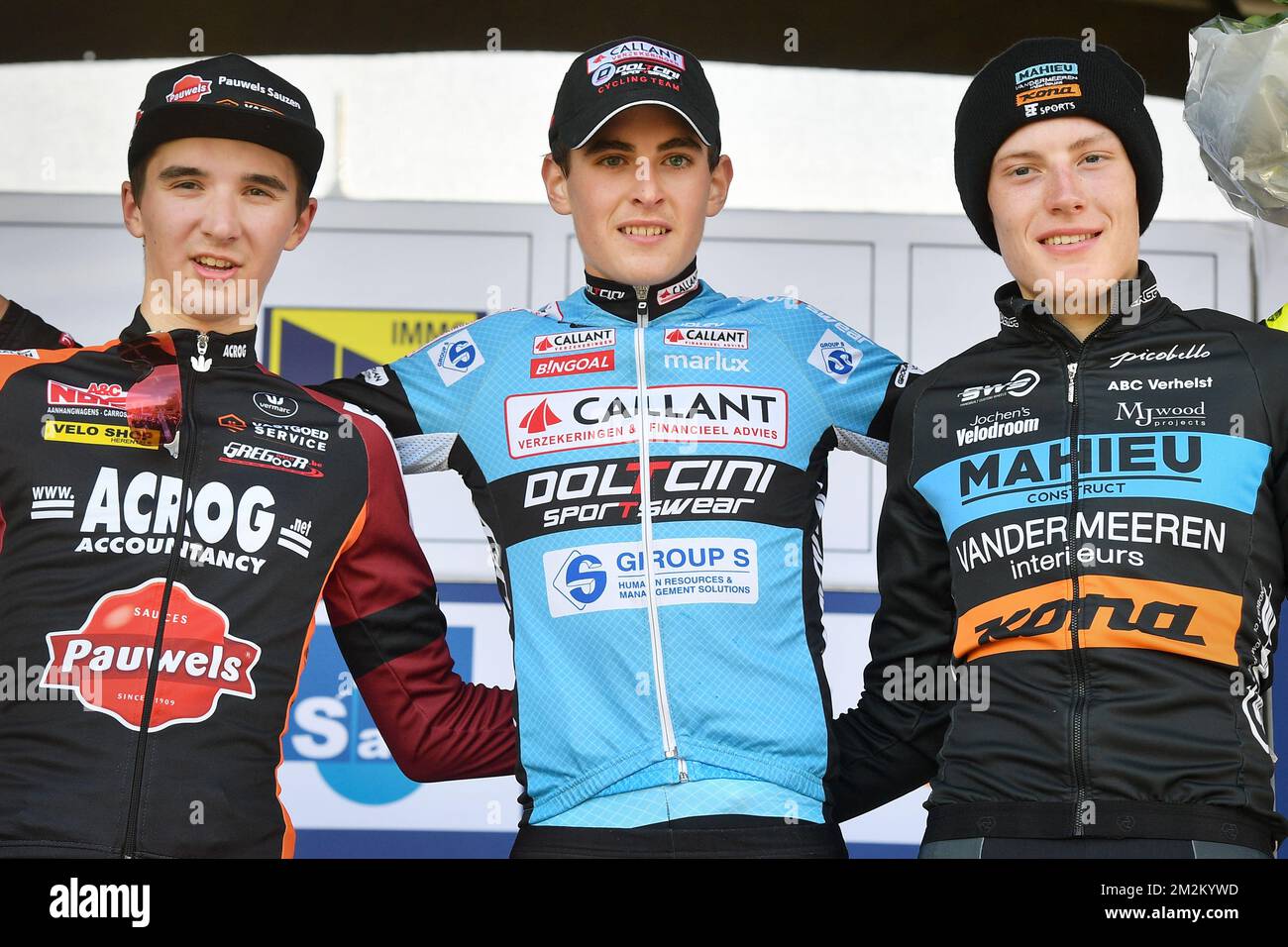 Belgian Yenthe Peirens,Belgian Yorben Lauryssen and Belgian Joran ...