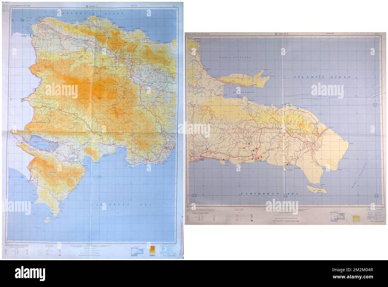 Dominican Republic road map 1:250,000 , Roads, Dominican Republic, Maps ...
