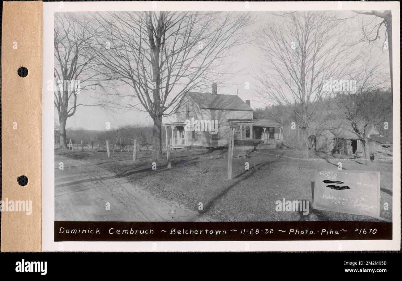 Dominick Cembruch, house, shed, Belchertown, Mass., Nov. 28, 1932 ...