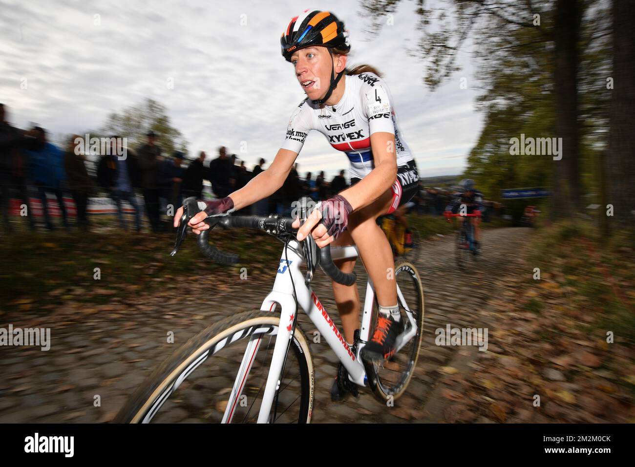 British Helen Wyman pictured in action during the women's race during ...