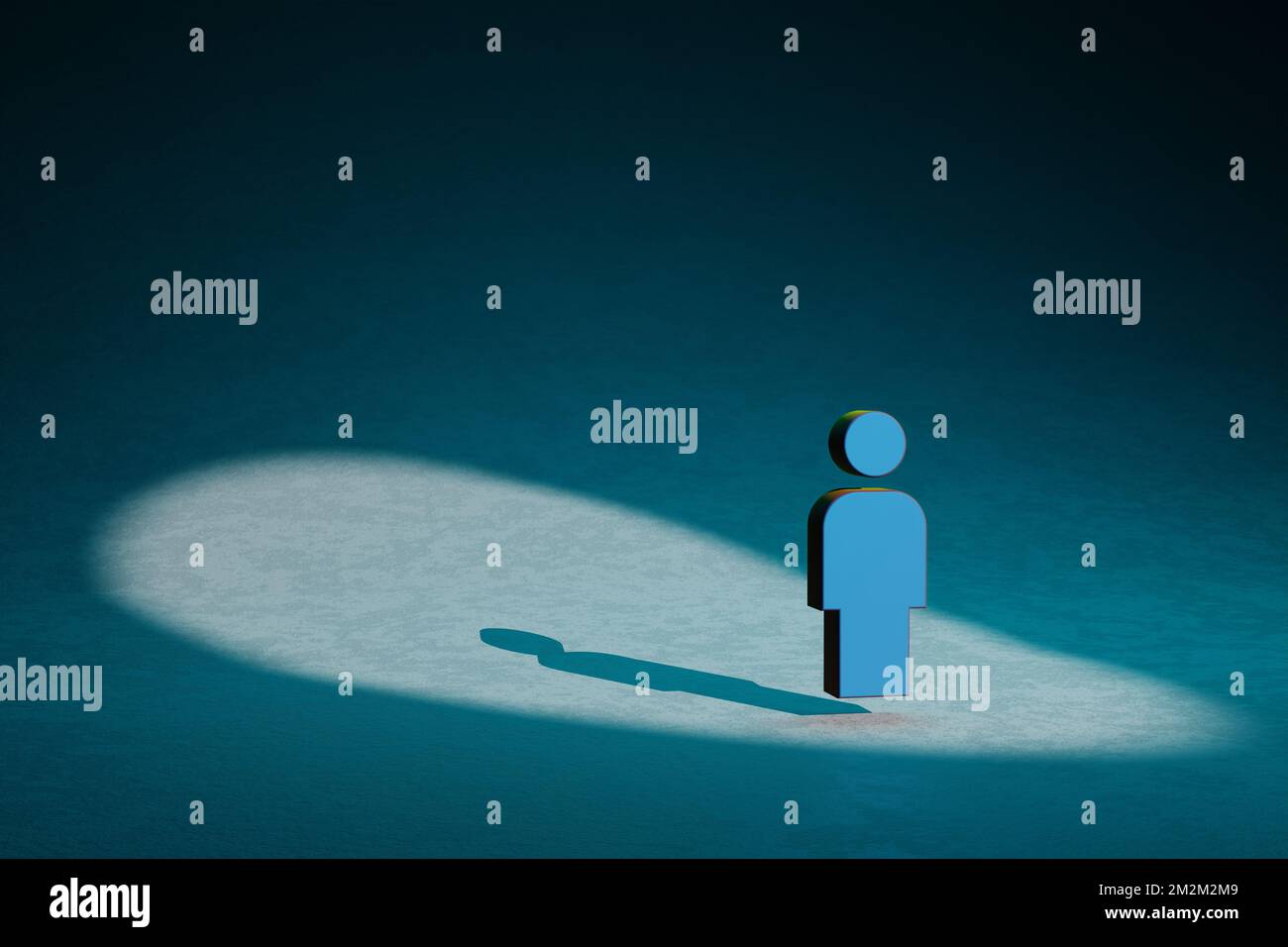 Beautiful abstract illustrations Boy symbol icon on a dark blue ...