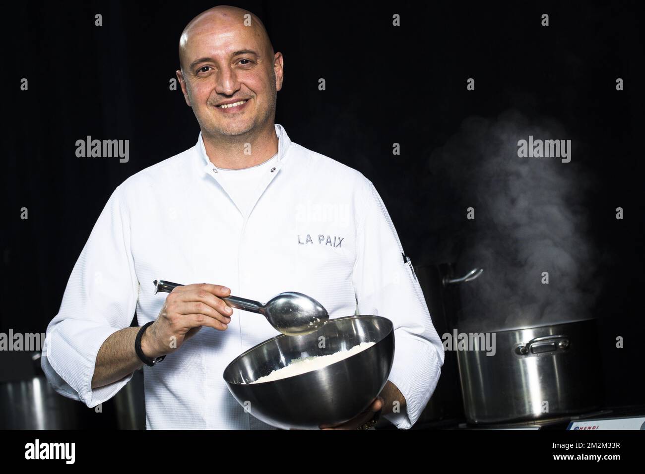 La Paix Chef David Martin poses for the photographer at the ...