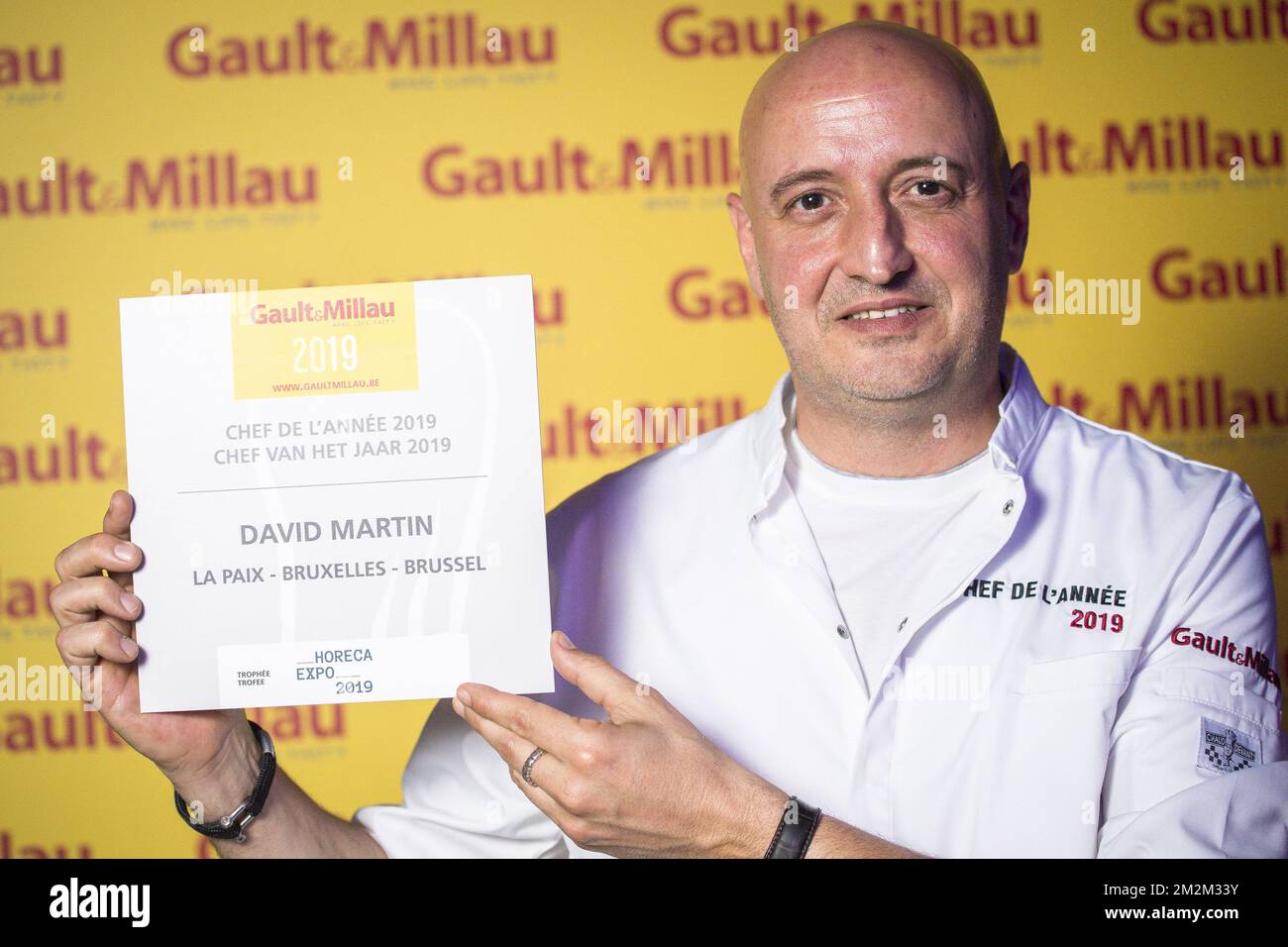 La Paix Chef David Martin poses for the photographer at the ...