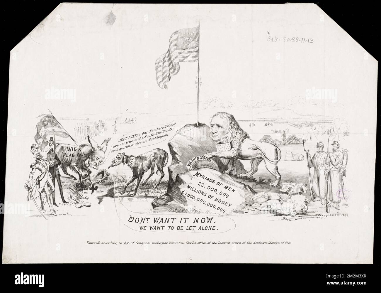 Don't want it now. We want to be let alone. , Secession, Lions, Goats ...