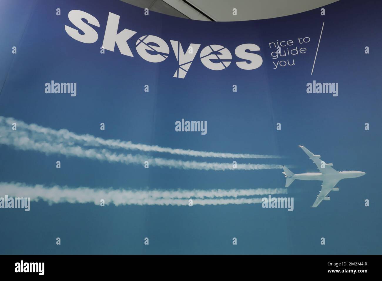 Illustration picture shows the 'skeyes' logo, the new name of air ...
