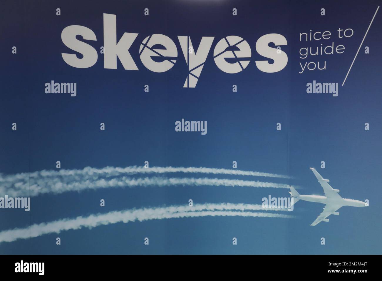 Illustration picture shows the 'skeyes' logo, the new name of air ...