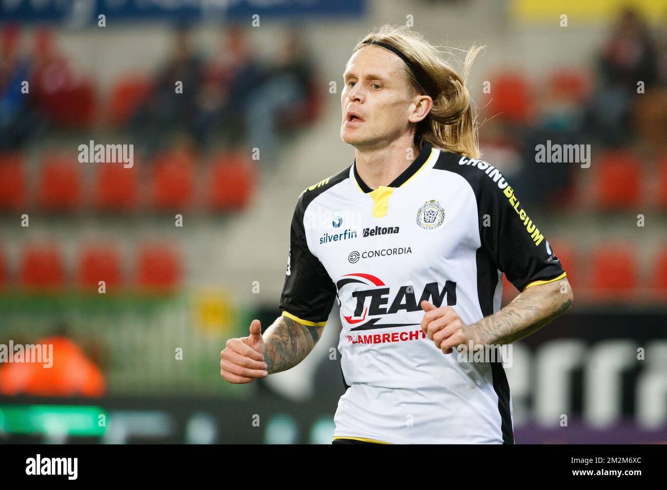 Lokeren's Ari Freyr Skulason pictured during a soccer match between SV ...