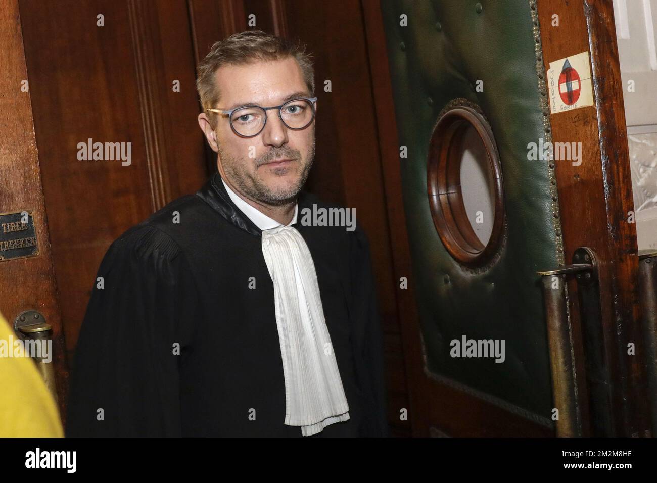 Lawyer Laurent Kennes pictured at the start of the trial against ...