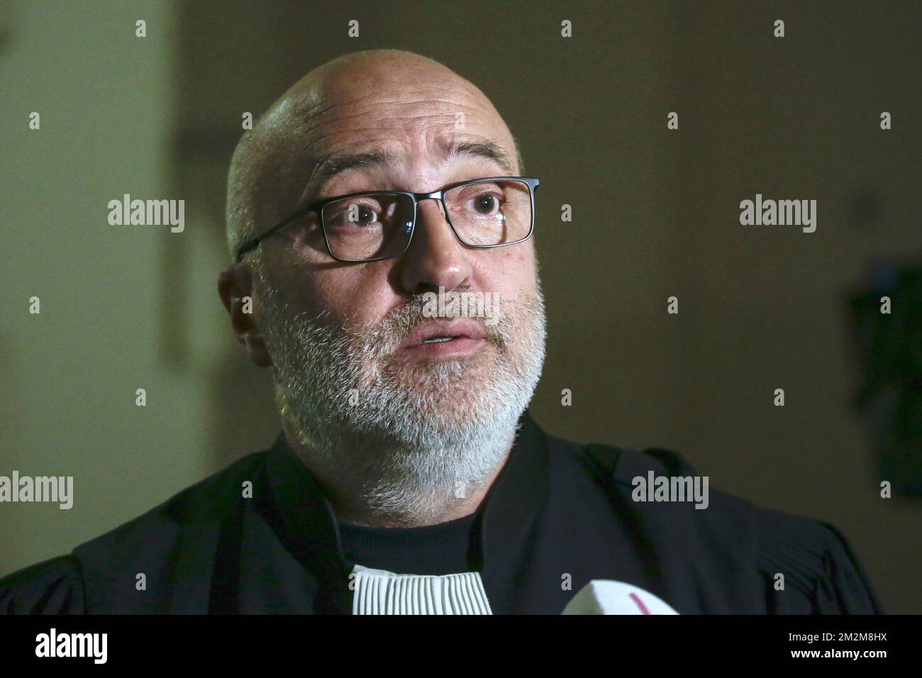 Lawyer Georges Nicolis pictured at the start of the trial against ...