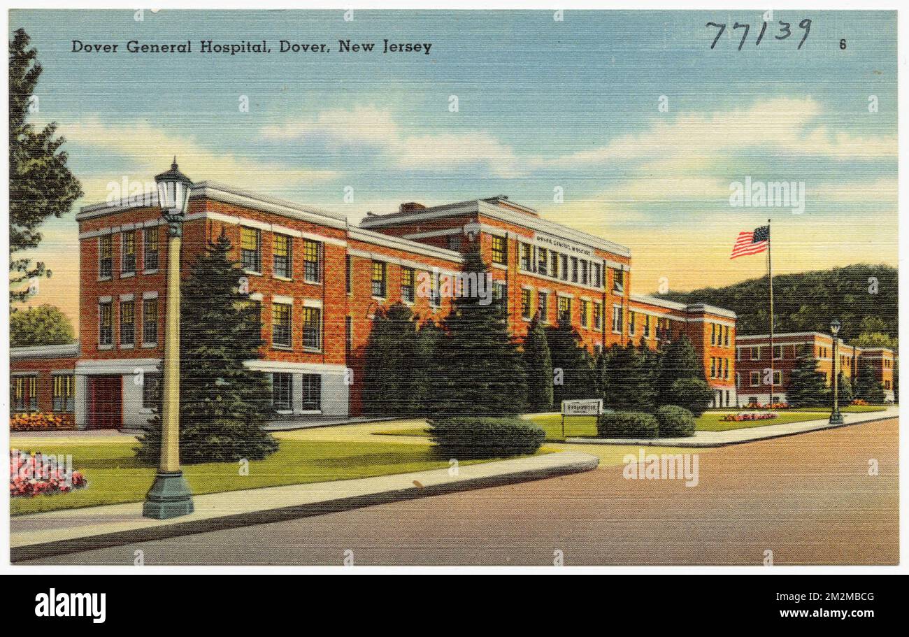 Dover General Hospital, Dover, New Jersey , Hospitals, Tichnor Brothers ...