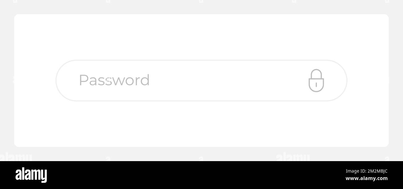 Login form ui design Black and White Stock Photos & Images - Alamy