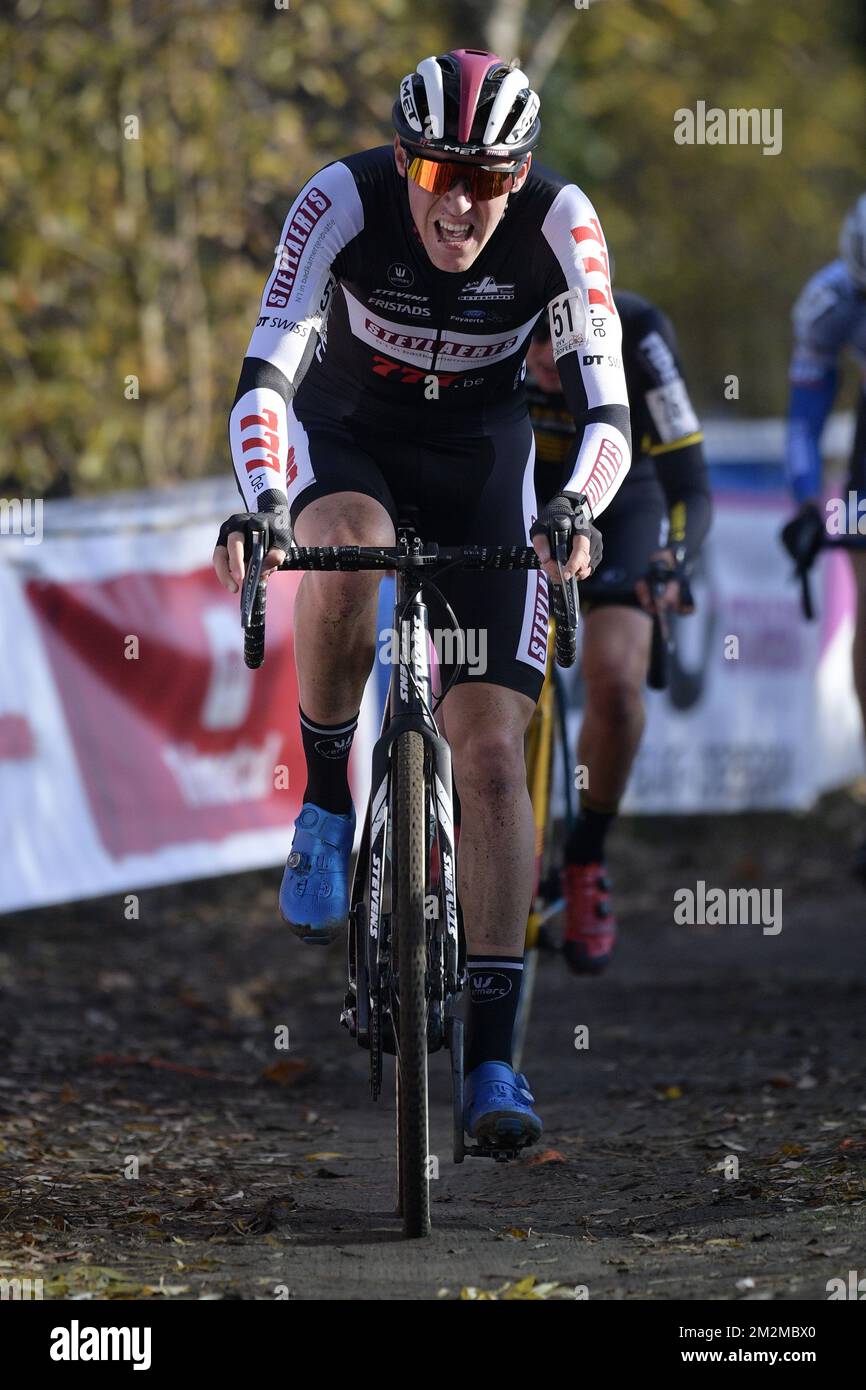 Belgian Timo Kielich pictured in action during the U23 race of the ...