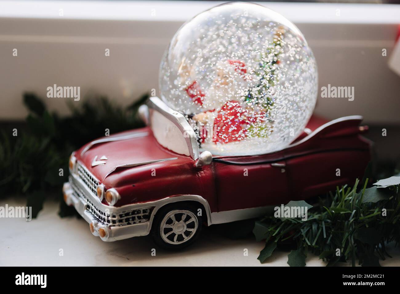 Beautiful snow globe on windowsill hi-res stock photography and images ...