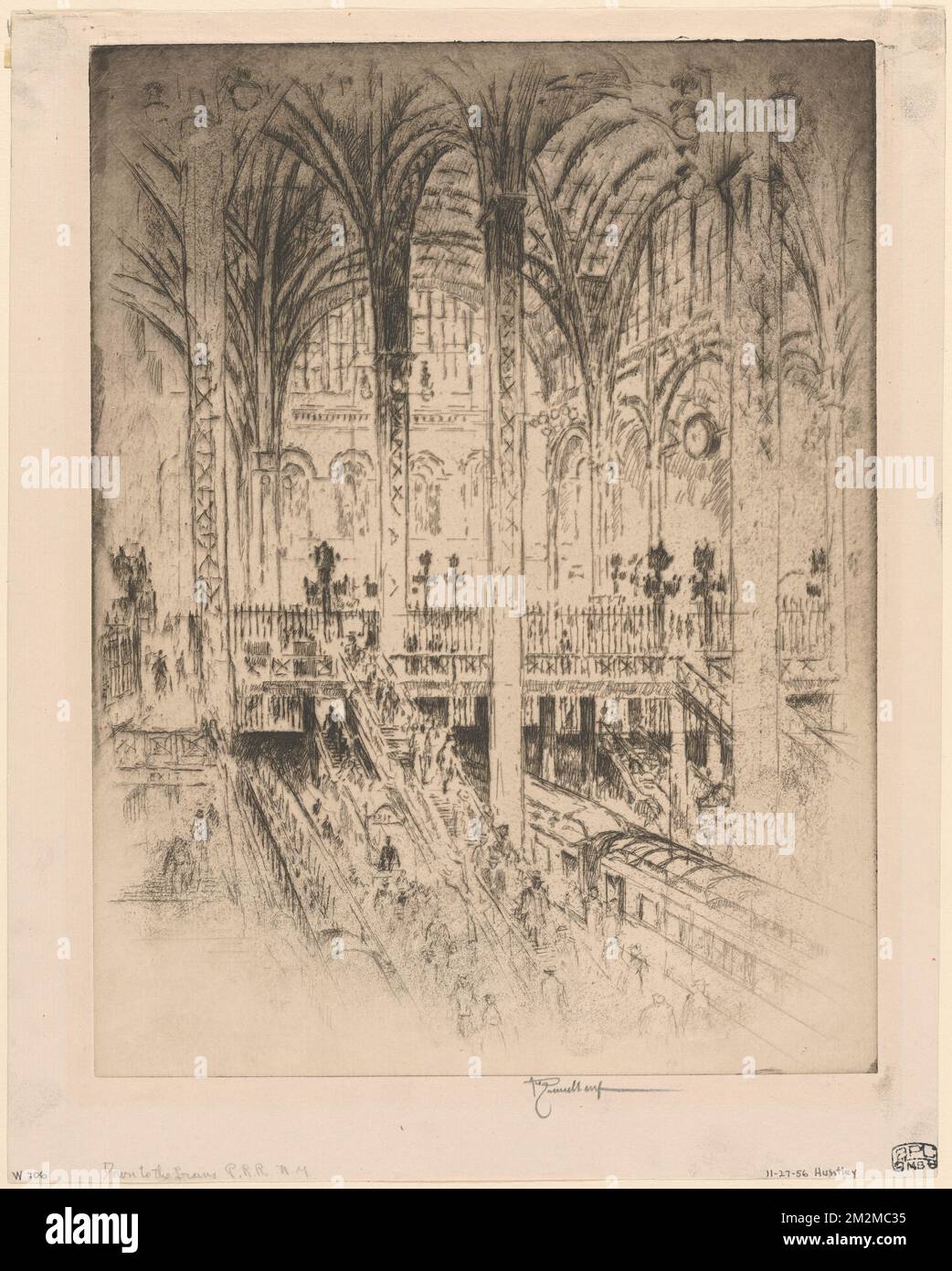 Down to the trains : Pennsylvania Station, Philadelphia , Railroad ...