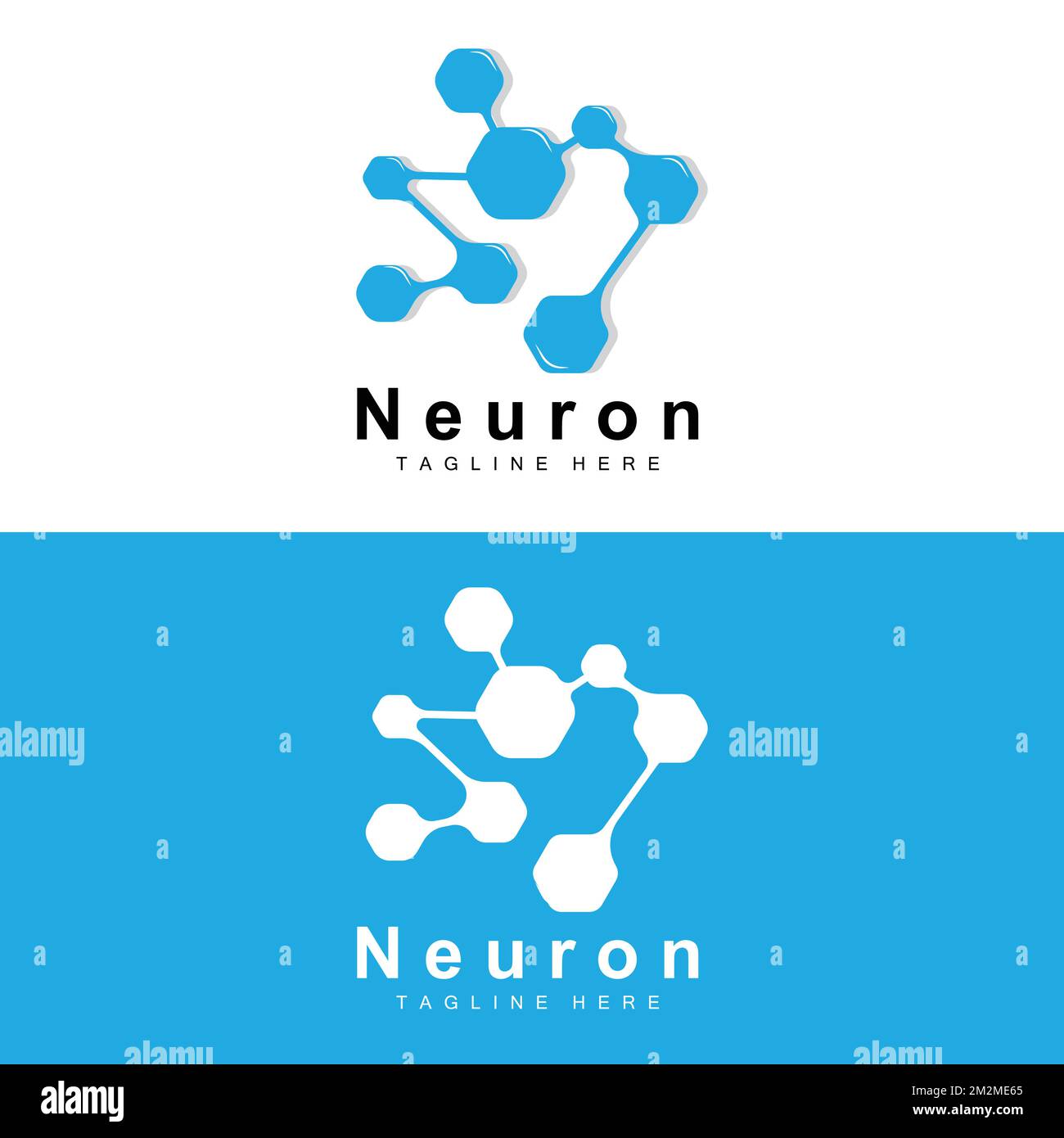 Neuron Logo Design Vector nerve cell illustration Molecular DNA health ...