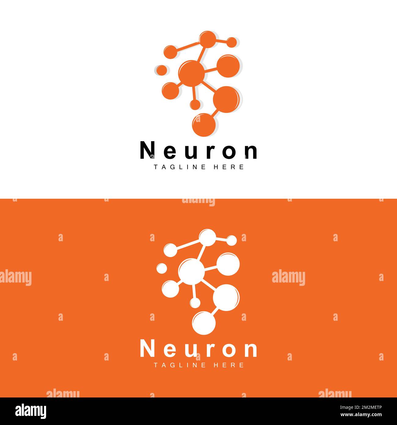 Neuron Logo Design Vector nerve cell illustration Molecular DNA health ...