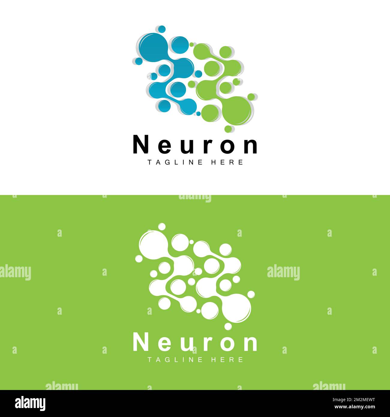 Neuron Logo Design Vector nerve cell illustration Molecular DNA health ...
