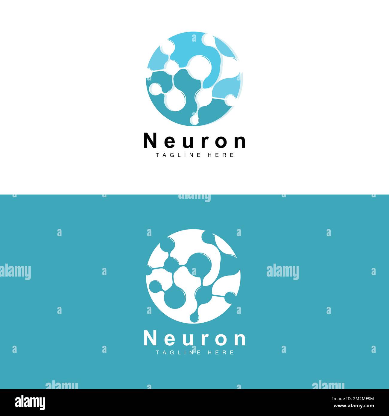Neuron Logo Design Vector nerve cell illustration Molecular DNA health ...