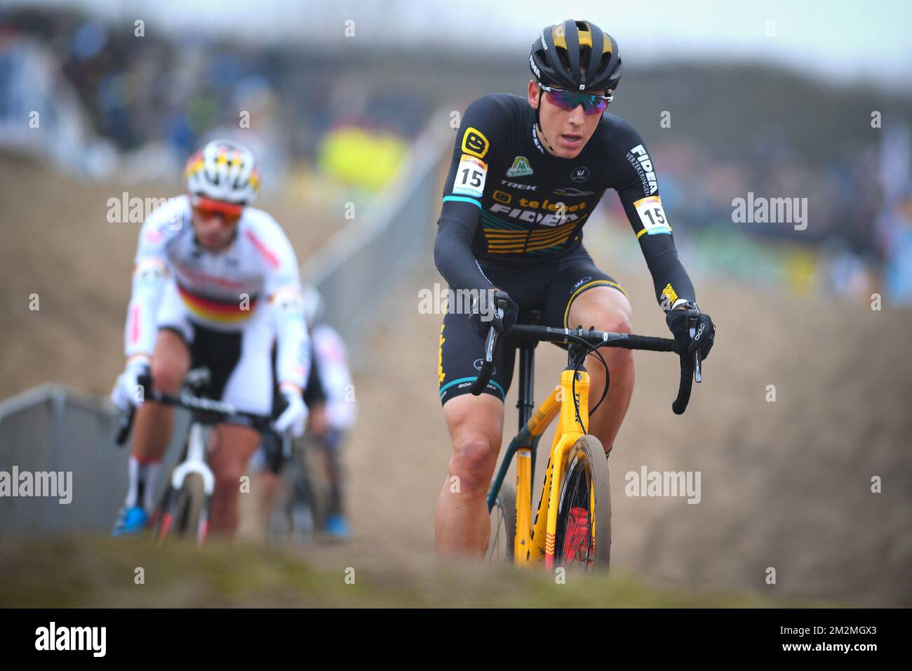 Belgian Nicolas Cleppe pictured in action during the men's elite race ...