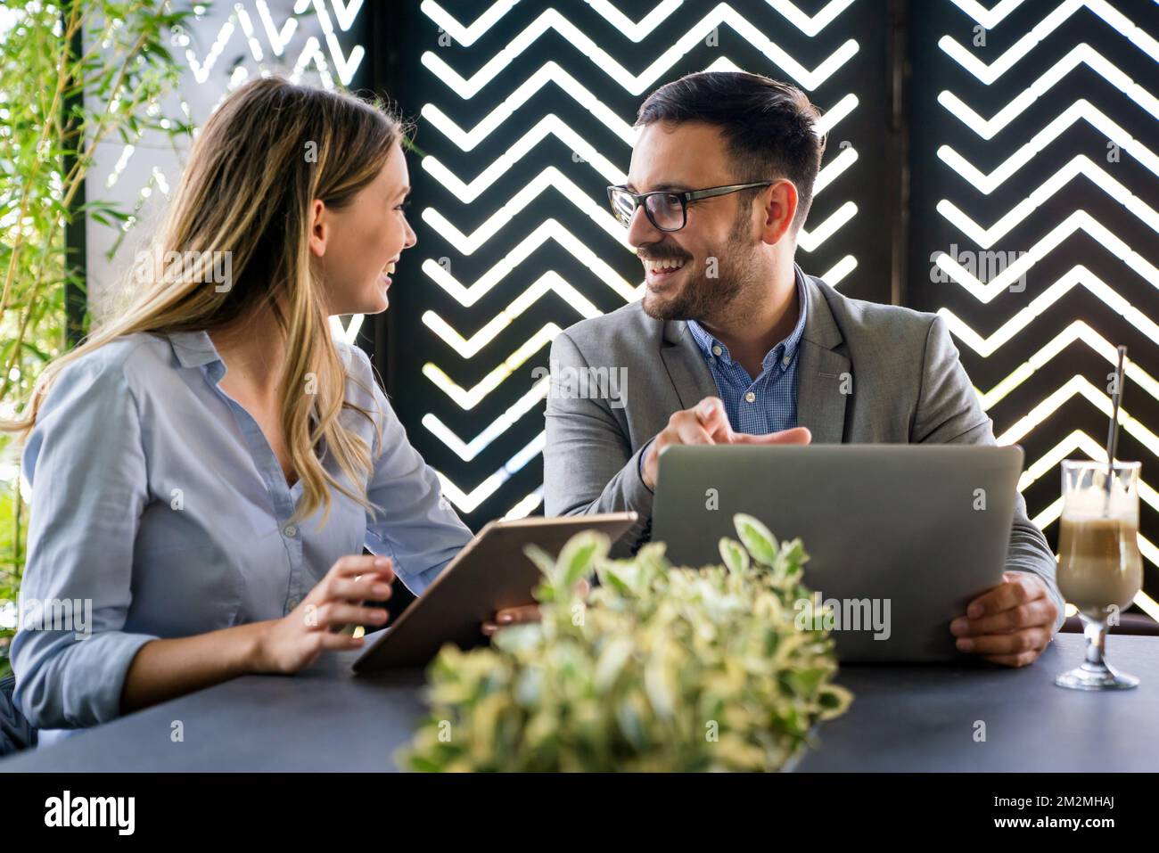 Business people work technology tablet online corporate teamwork ...