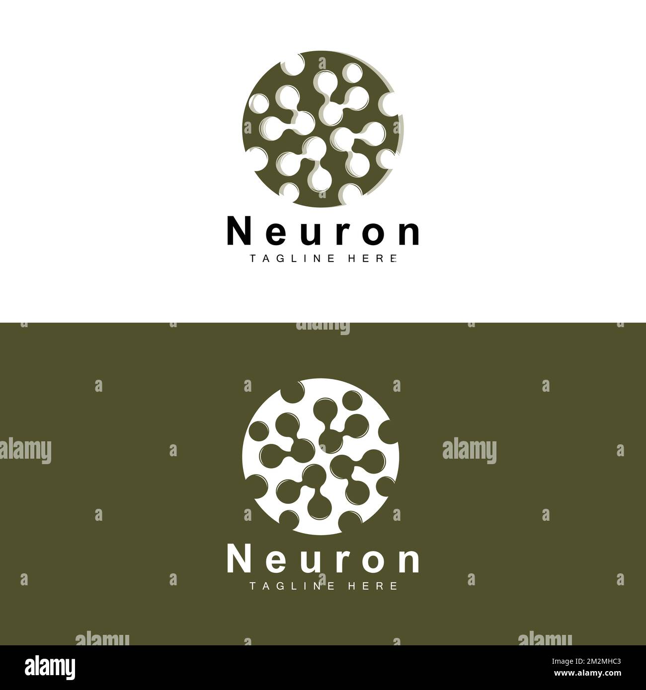 Neuron Logo Design Vector nerve cell illustration Molecular DNA health ...
