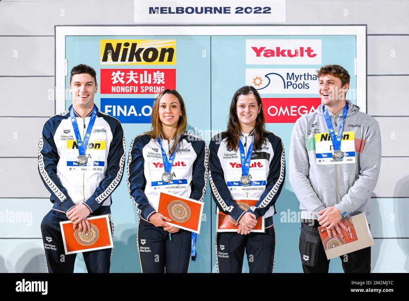 Melbourne, Australia. 14th Dec, 2022. Lorenzo Mora, Silvia Di Pietro ...