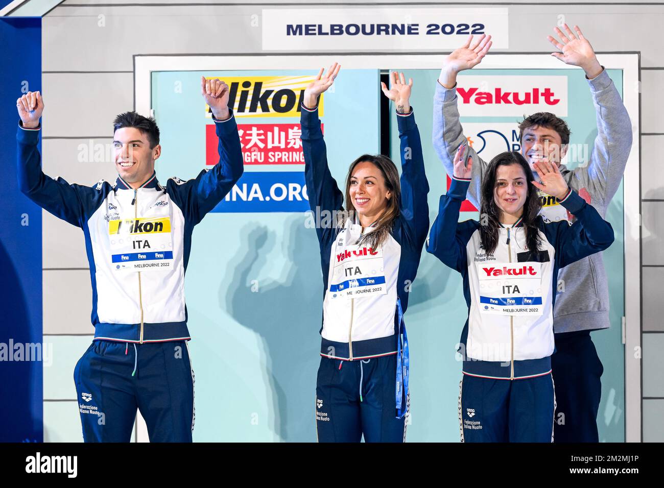 Melbourne, Australia. 14th Dec, 2022. Lorenzo Mora, Silvia Di Pietro ...