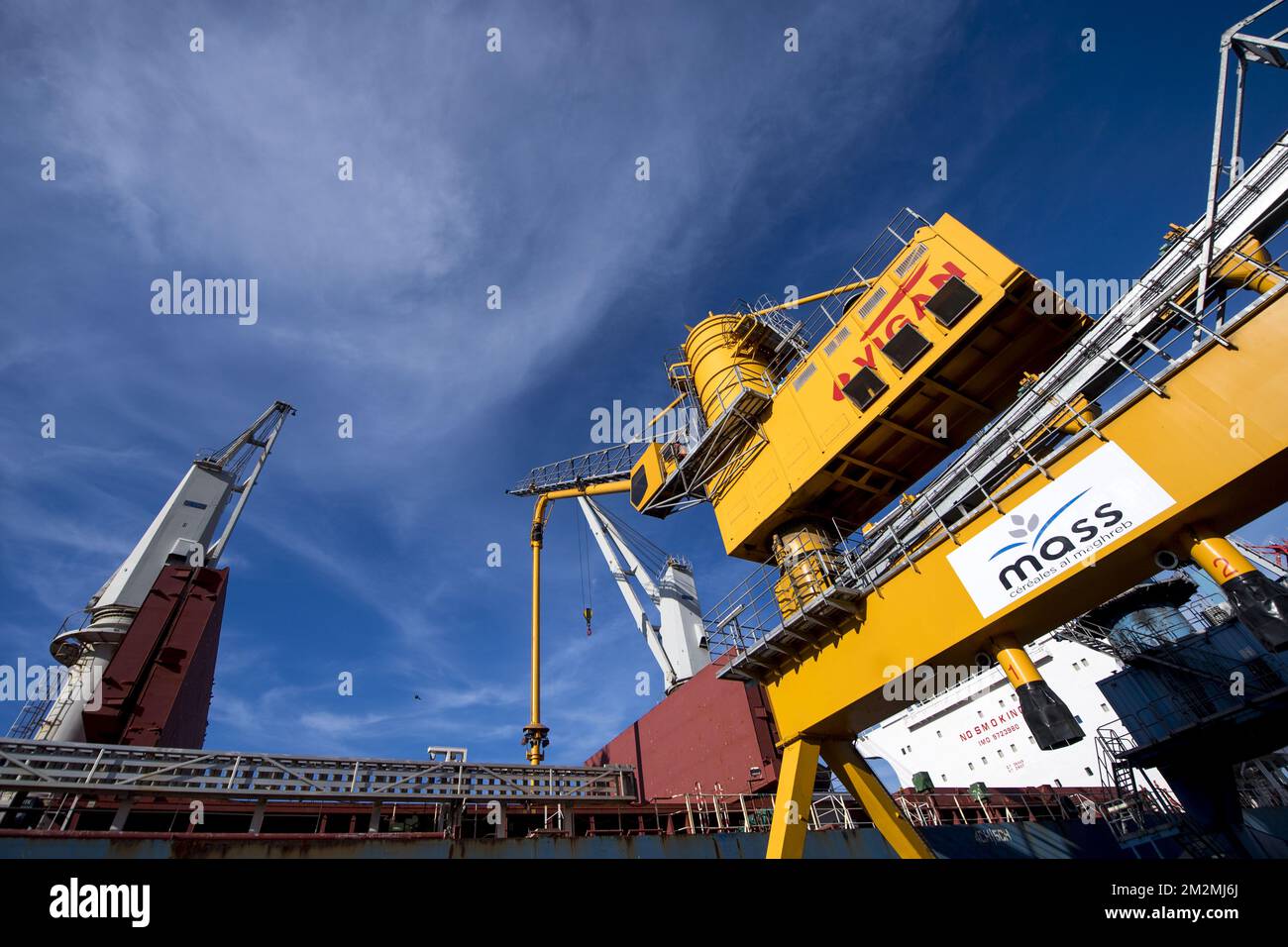 Illustration picture shows a new ship unloader by Vigan Engineering on ...