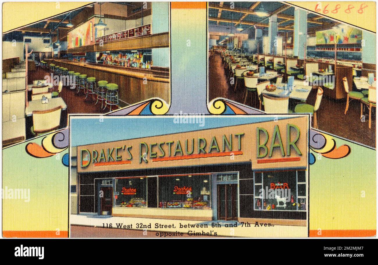 Drake's Restaurant Bar, 116 West 32nd Street, between 6th and 7th Aves ...