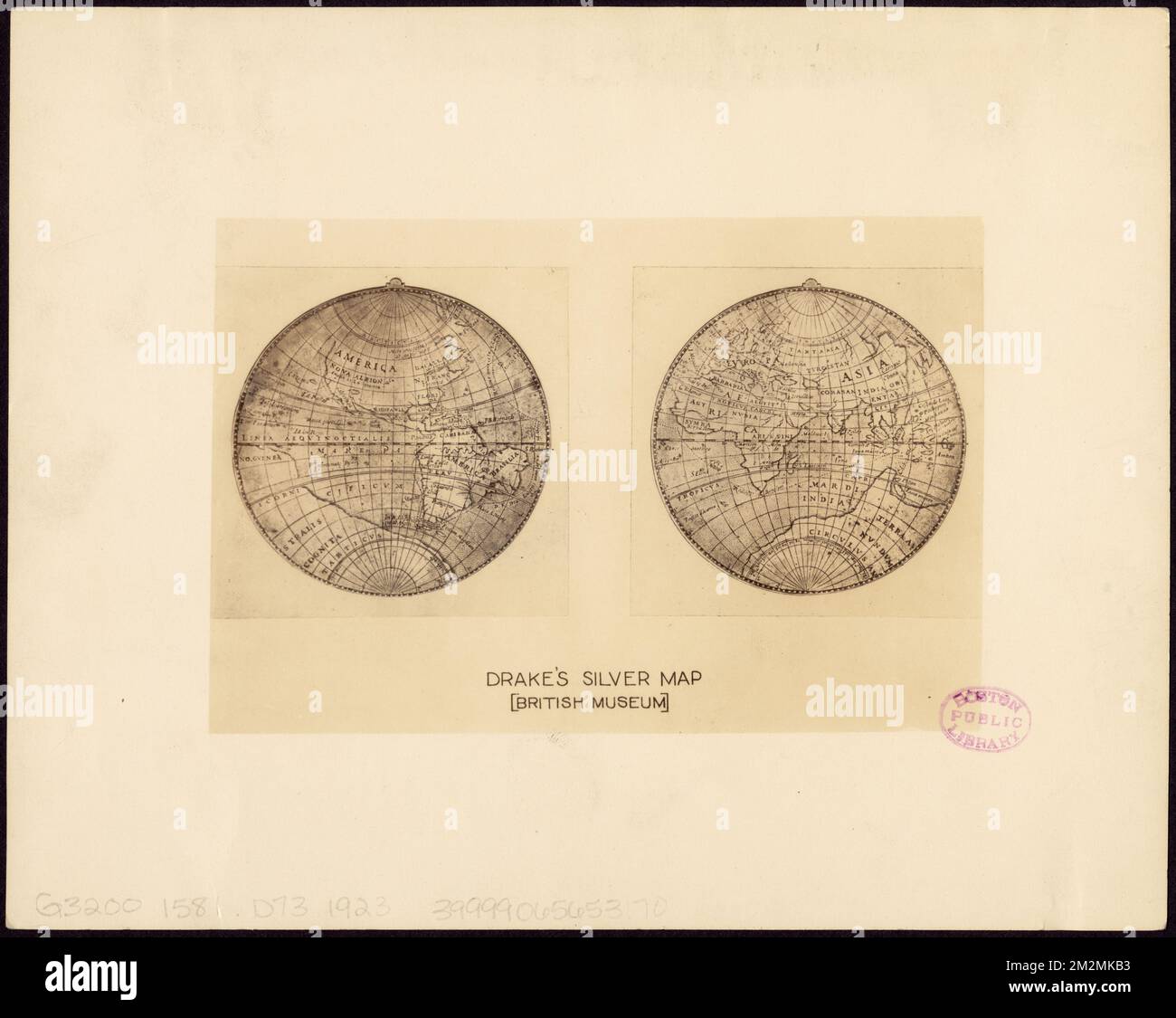 Drake's silver map : British Museum , World maps, Early works to 1800 ...
