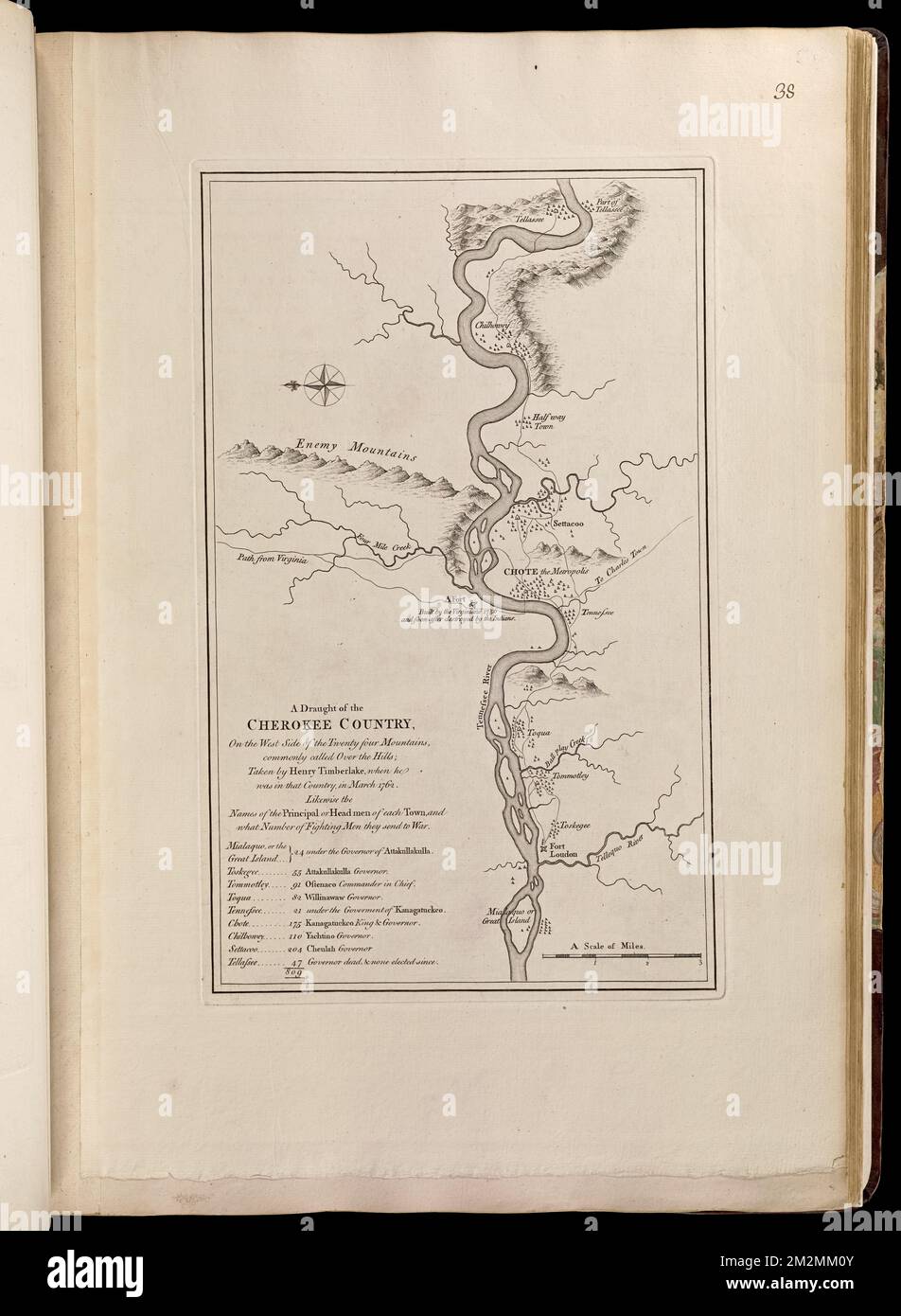 A draught of the Cherokee Country, on the west side of the Twenty Four ...