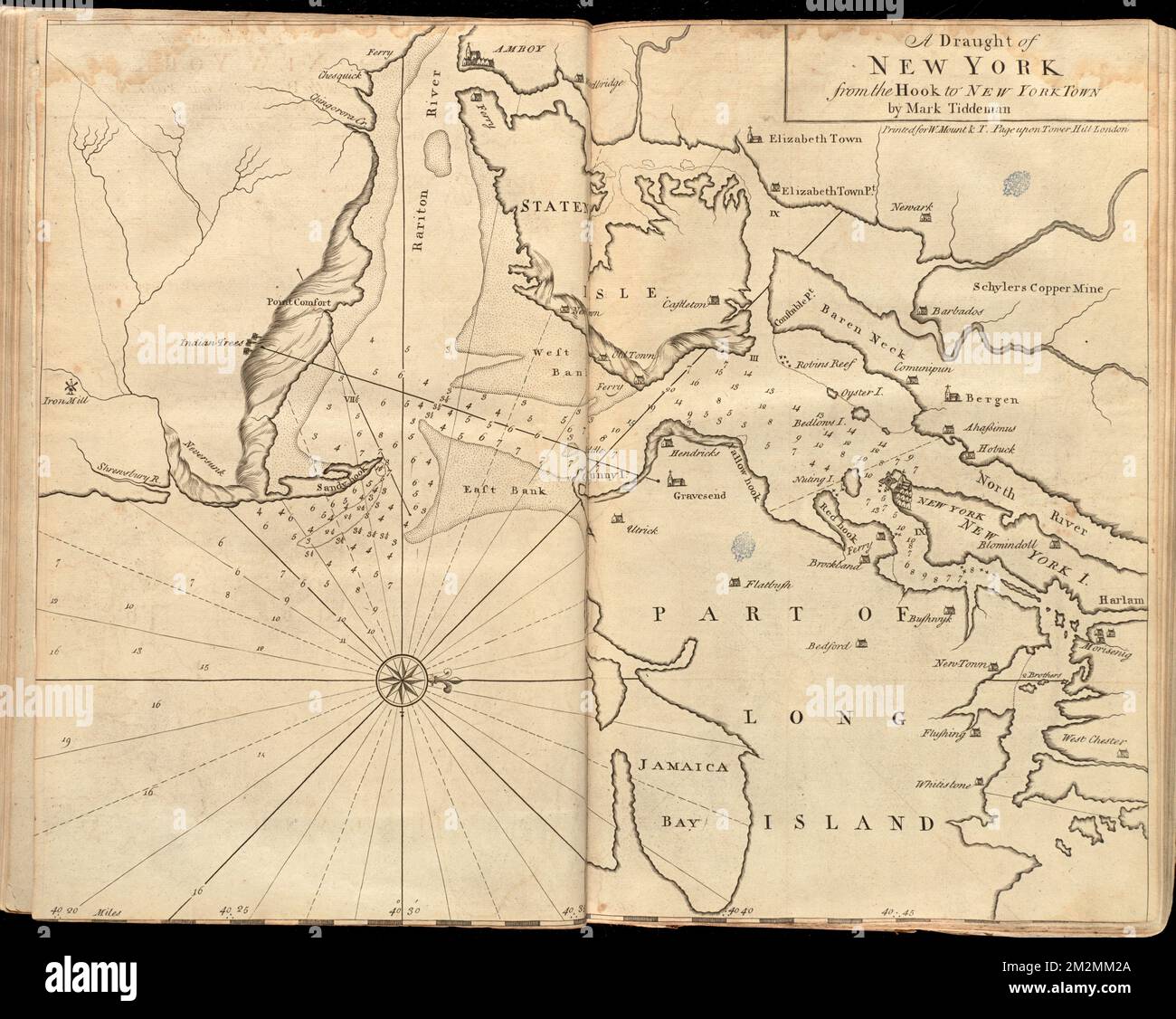 A draught of New York from the Hook to New York Town , Nautical charts ...