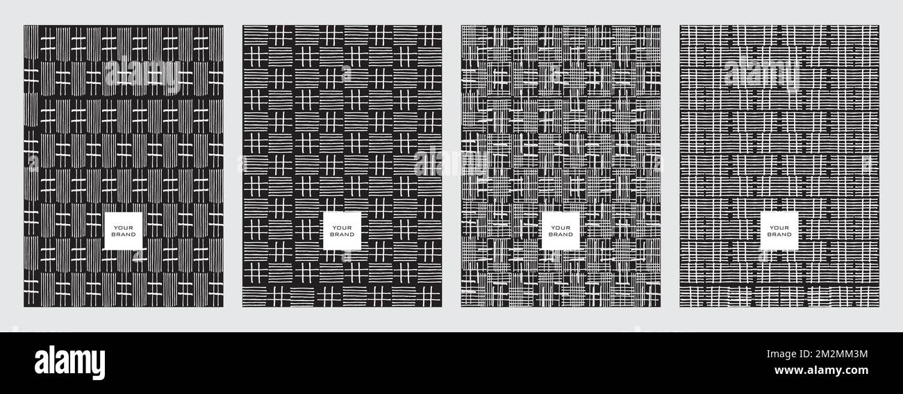 Modern Minimalist Cover Design Set. Creative abstract with expressive ...