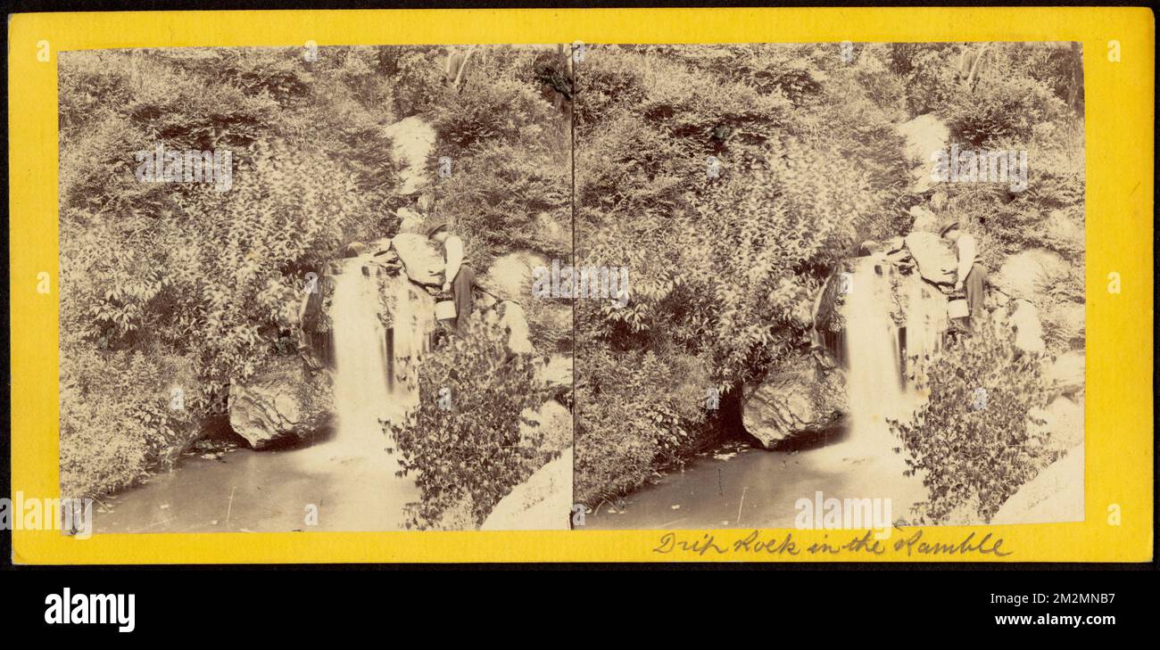 Drip rock in the ramble , Parks, Waterfalls Stock Photo - Alamy