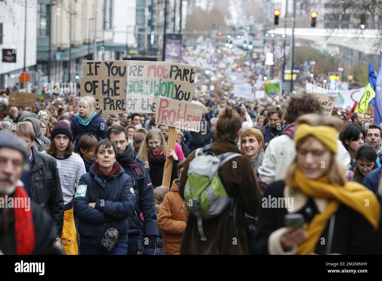 Illustration picture shows the 'Claim The Climate' manifestation in ...