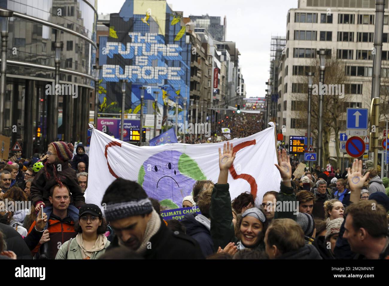 Illustration picture shows the 'Claim The Climate' manifestation in ...