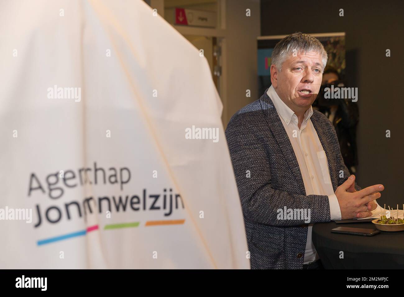 Flemish Minister of Welfare Jo Vandeurzen pictured during the laying of ...