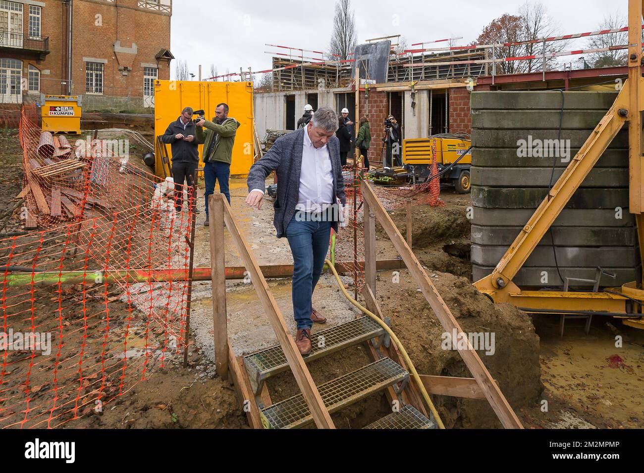 Flemish Minister of Welfare Jo Vandeurzen pictured during the laying of ...