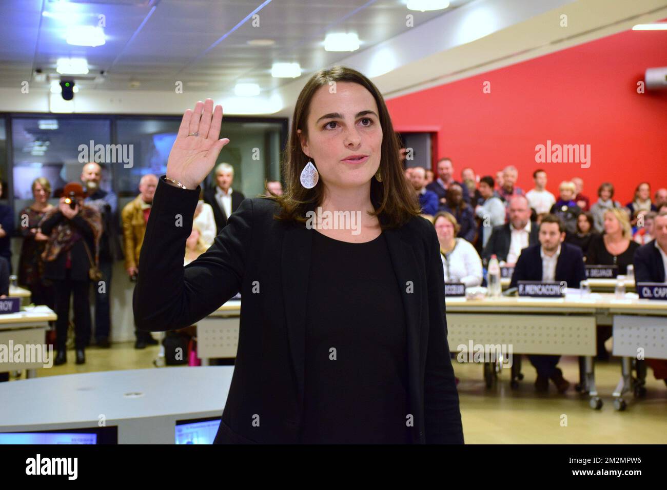 Coraline Absil pictured the installation and oath taking ceremony of ...