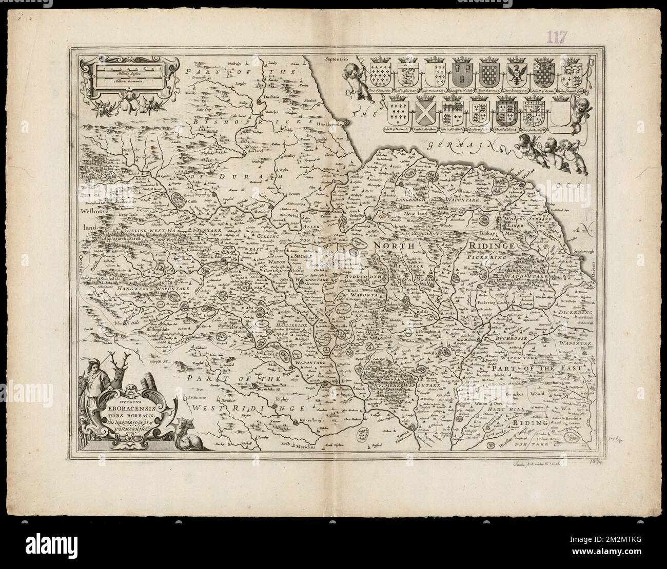 Ducatus Eboracensis pars borealis - the Northridinge of Yorkeshire ...