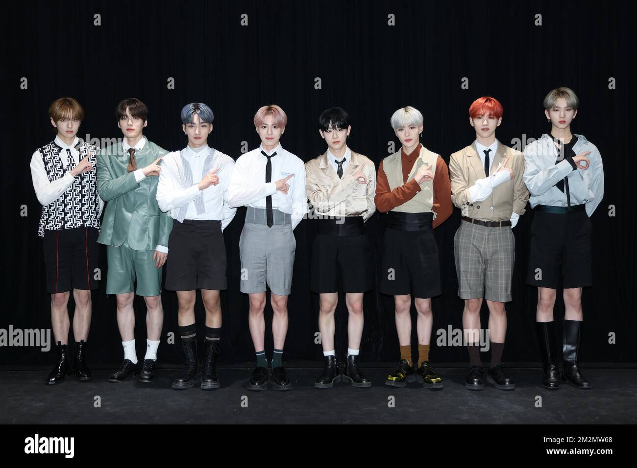 South Korean boy band EPEX attended a fan meeting in Taiwan, 12 ...