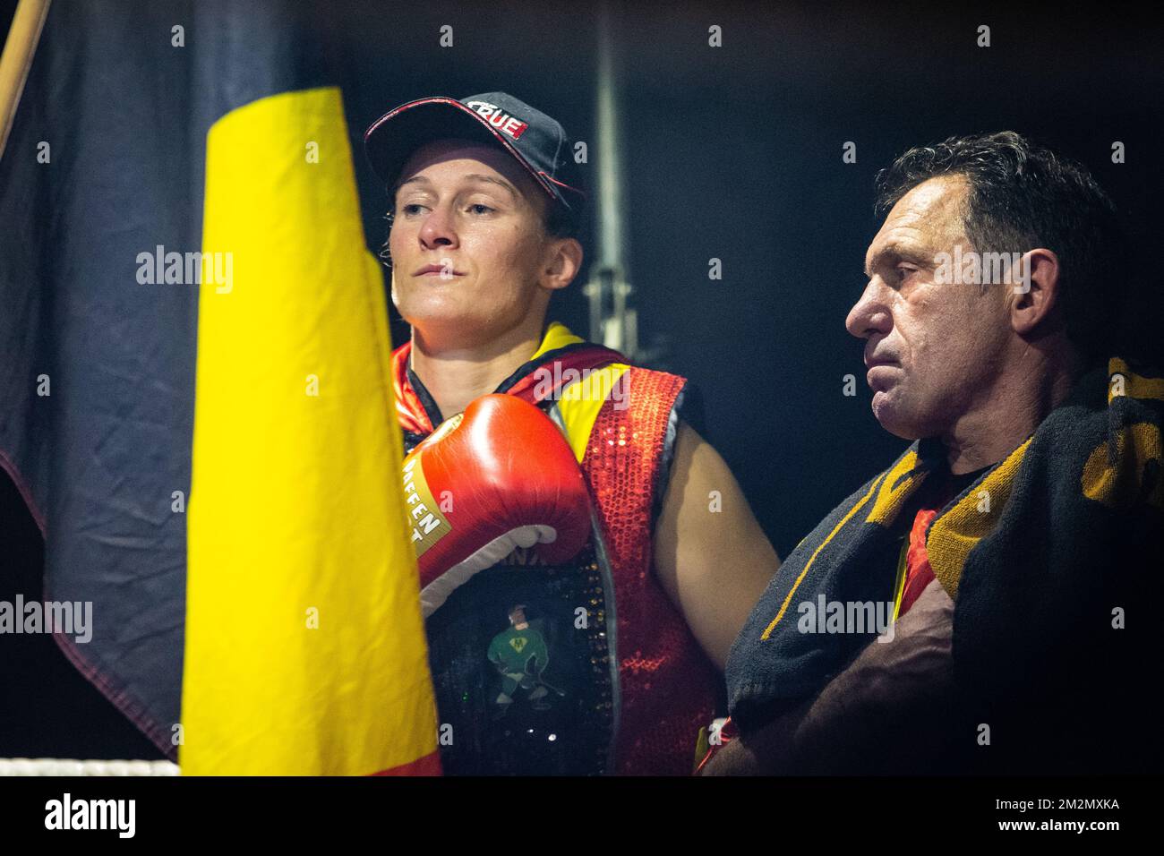 Belgian Delfine Persoon and coach Filiep Tampere pictured ahead of the ...