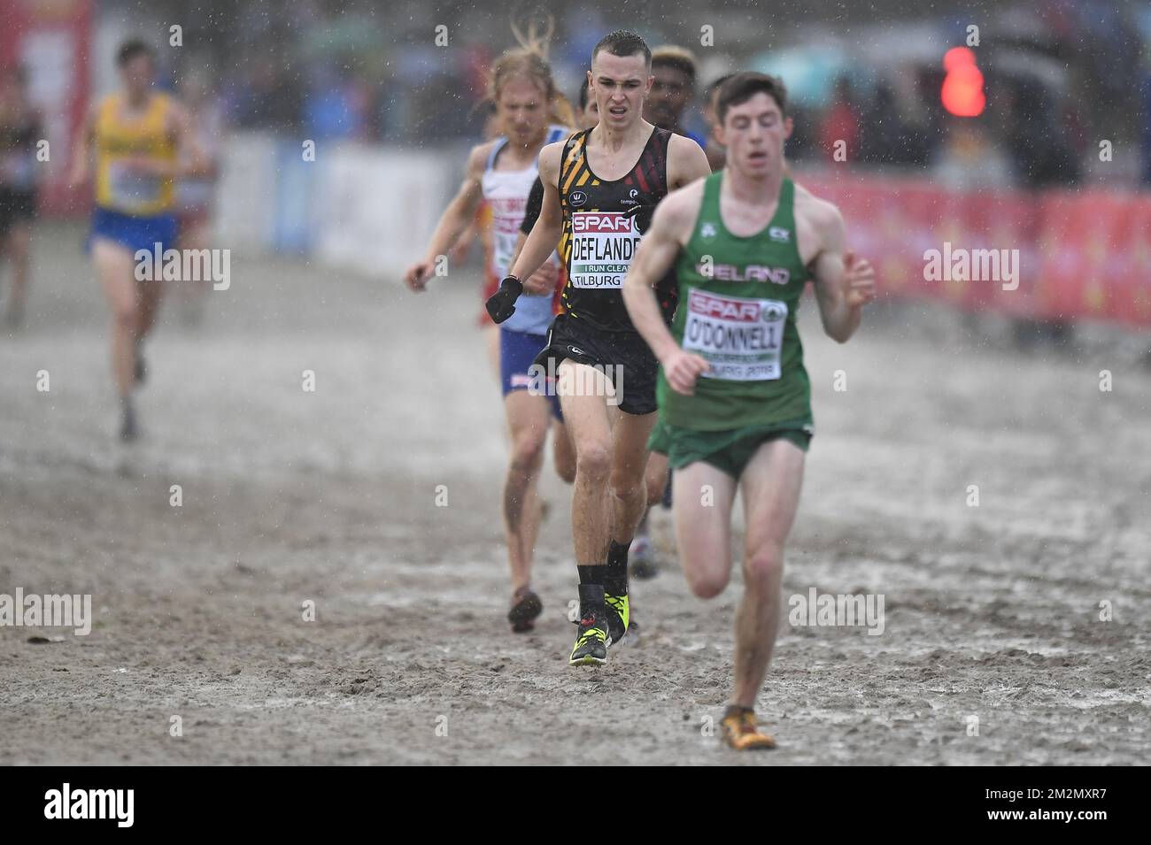 Belgian Clement Deflandre pictured in action during the U23 men race at ...