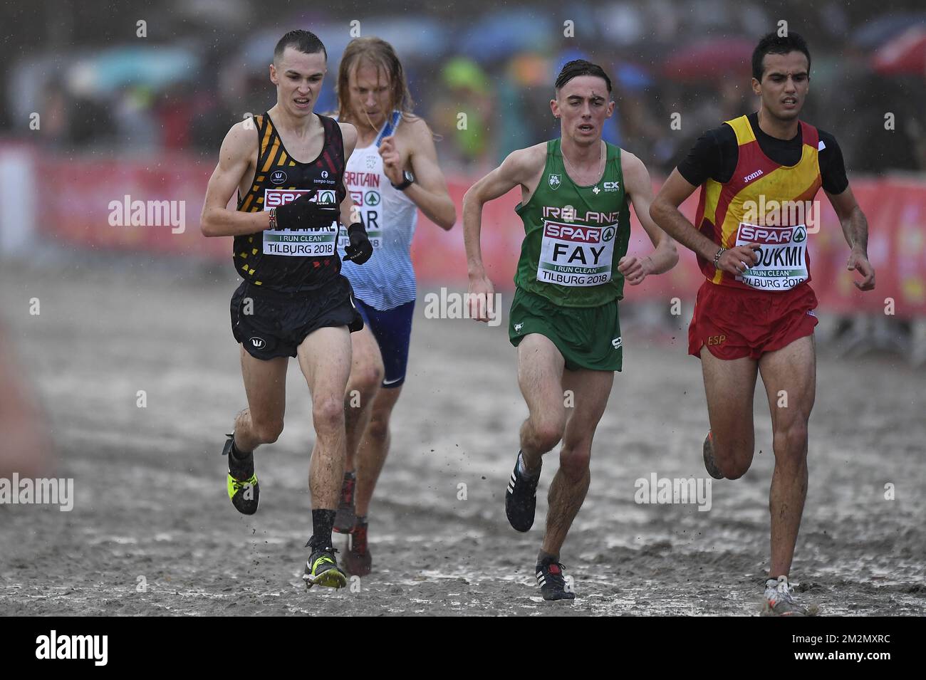 Belgian Clement Deflandre pictured in action during the U23 men race at ...