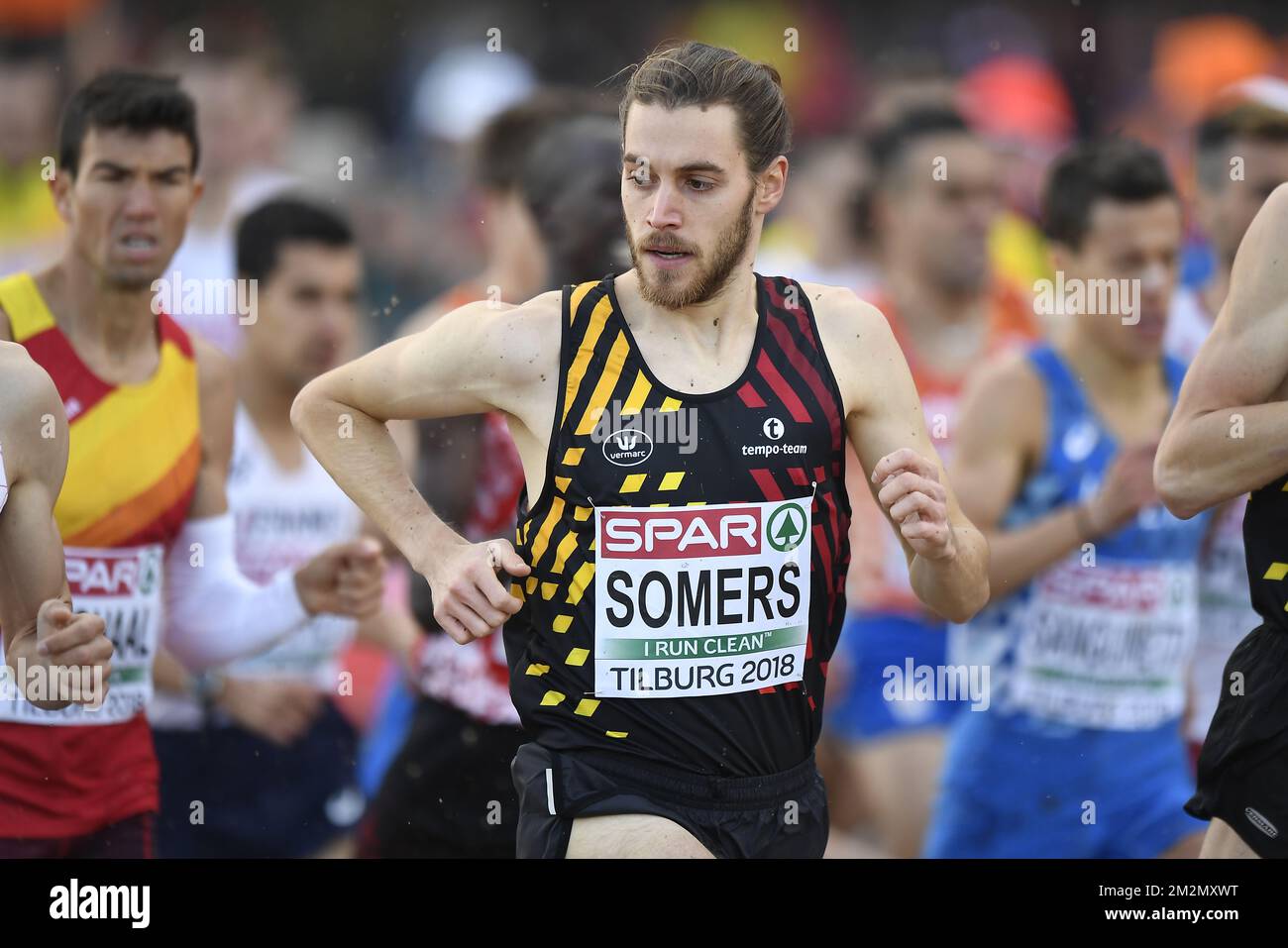 Belgian Michael Somers pictured in action during the senior men race at ...