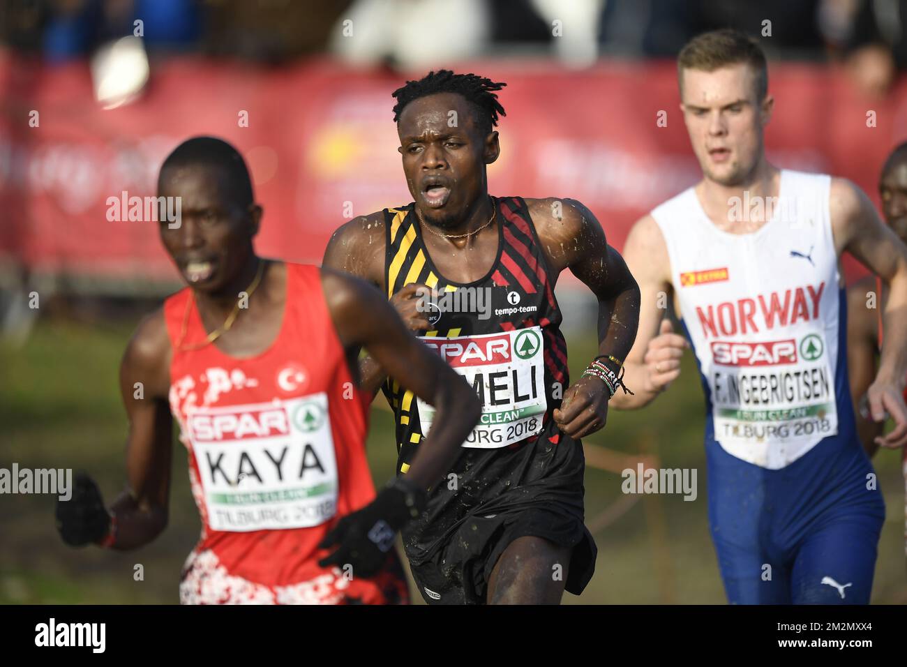 Belgian Isaac Kimeli pictured in action during the senior men race at ...