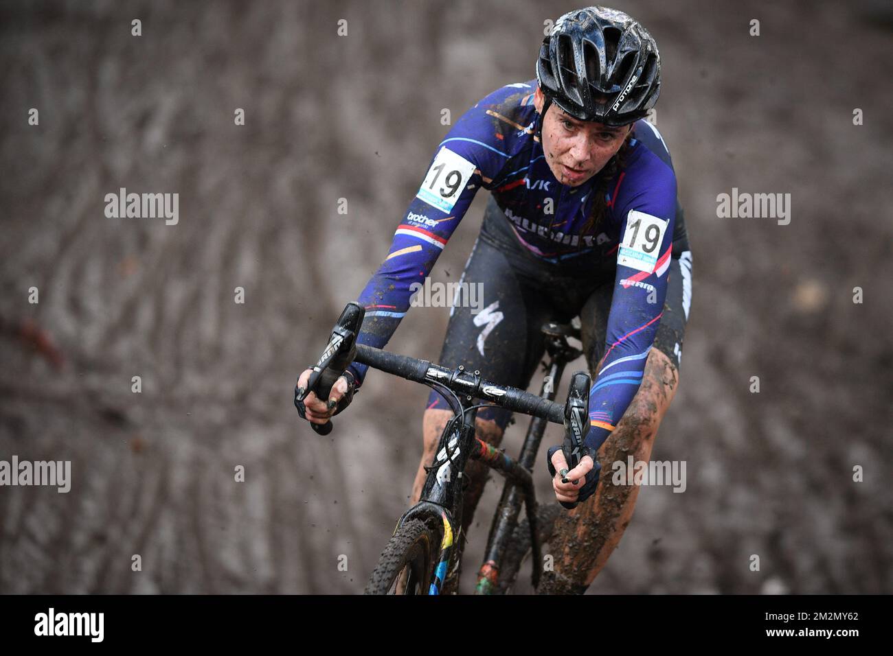 British Nikki Harris pictured in action during the women elite race at ...