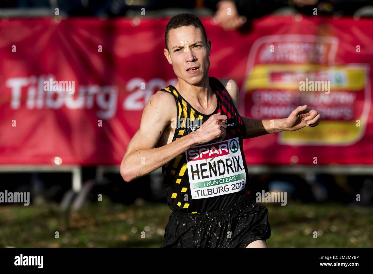 Belgian Robin Hendrix pictured in action during the senior men race at ...
