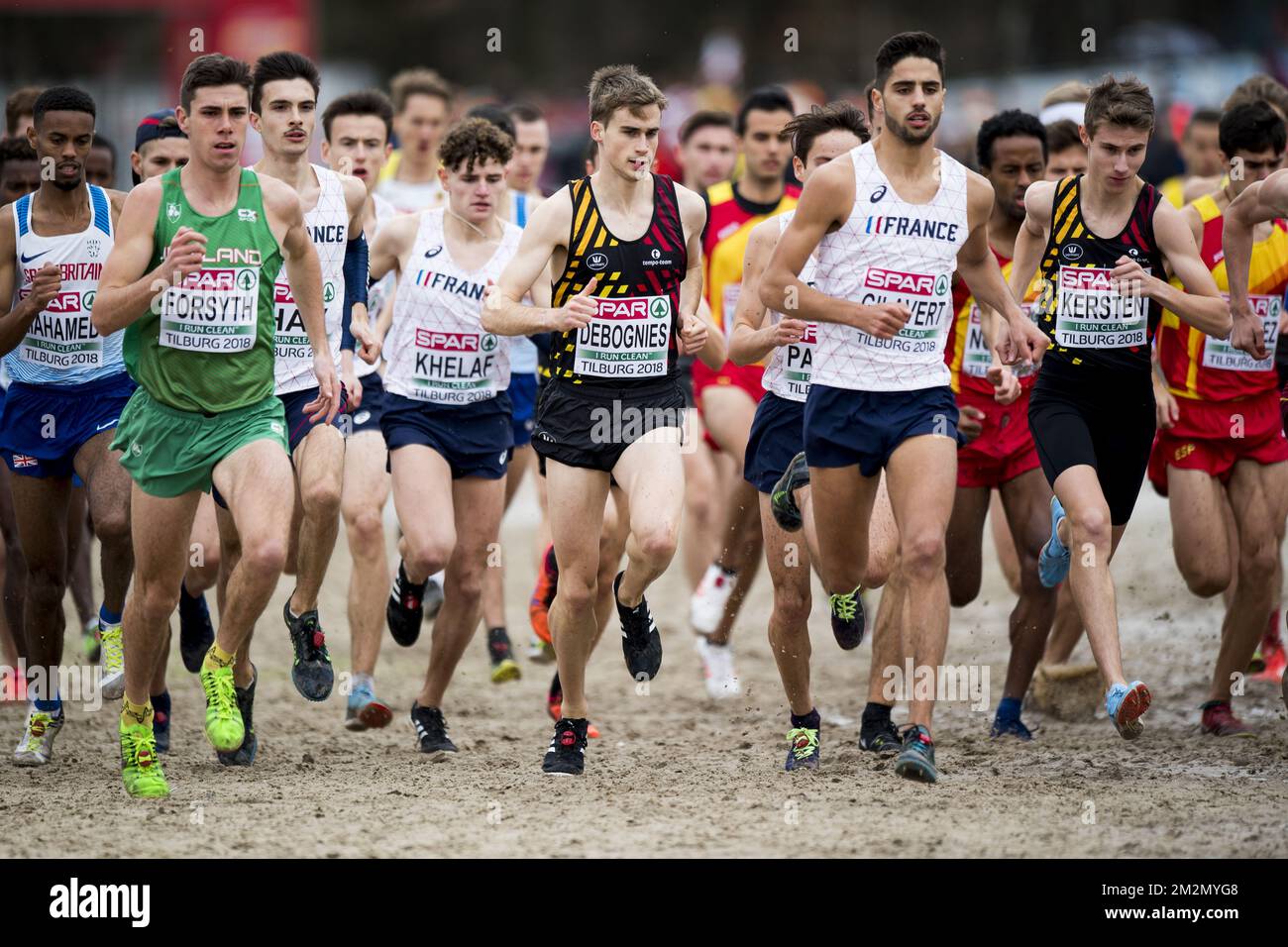 Belgian Simon Debognies and Belgian Dieter Kersten pictured in action ...
