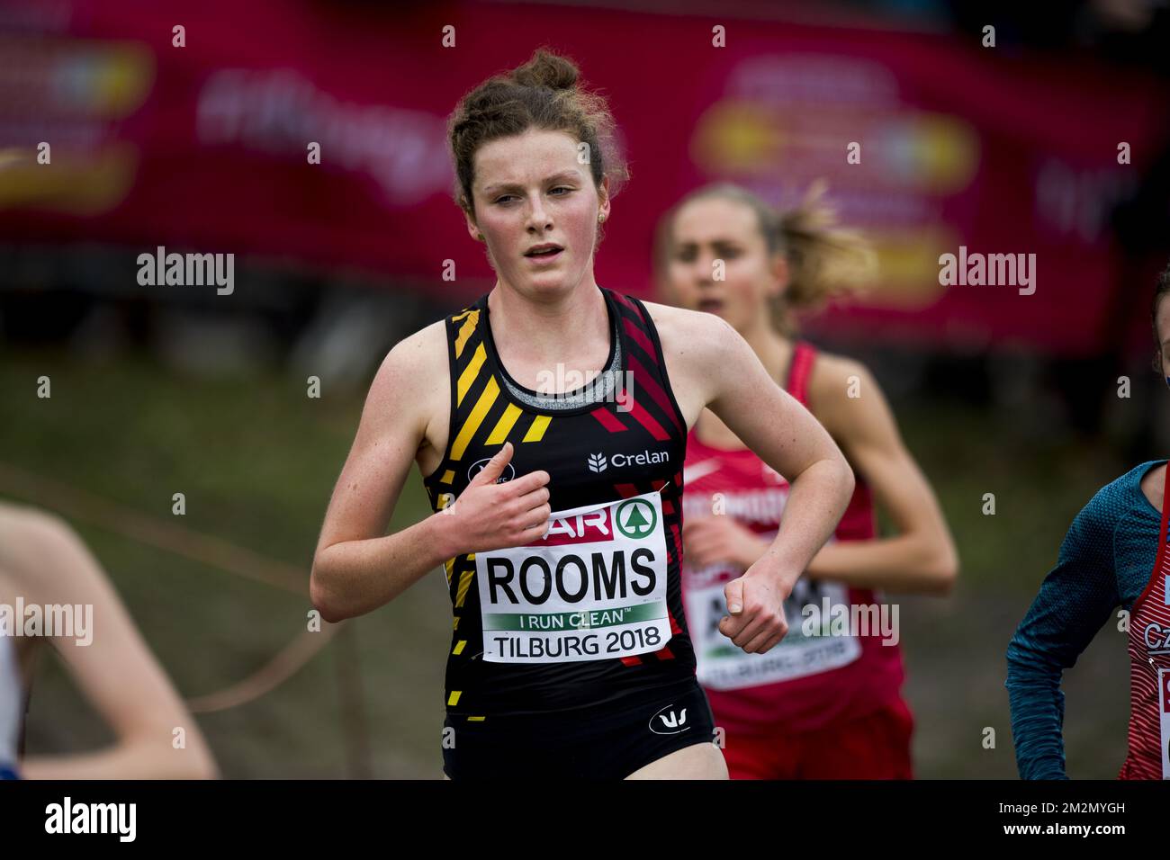 Belgian Lisa Rooms pictured in action during the U23 women race at the ...